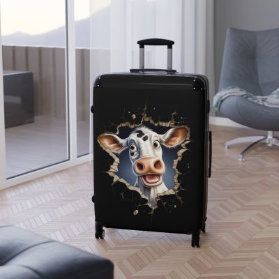 Highland Cow Suitcase | Cow Luggage - V Luggage.