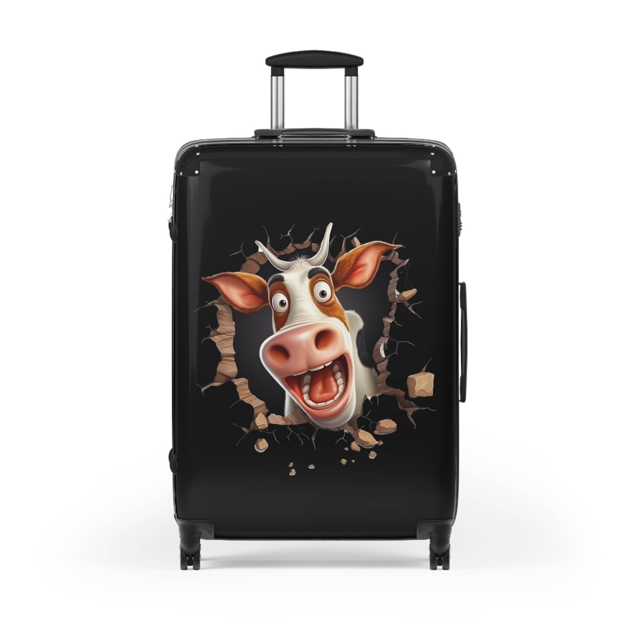 Highland Cow Suitcase | Cow Luggage - V Luggage.