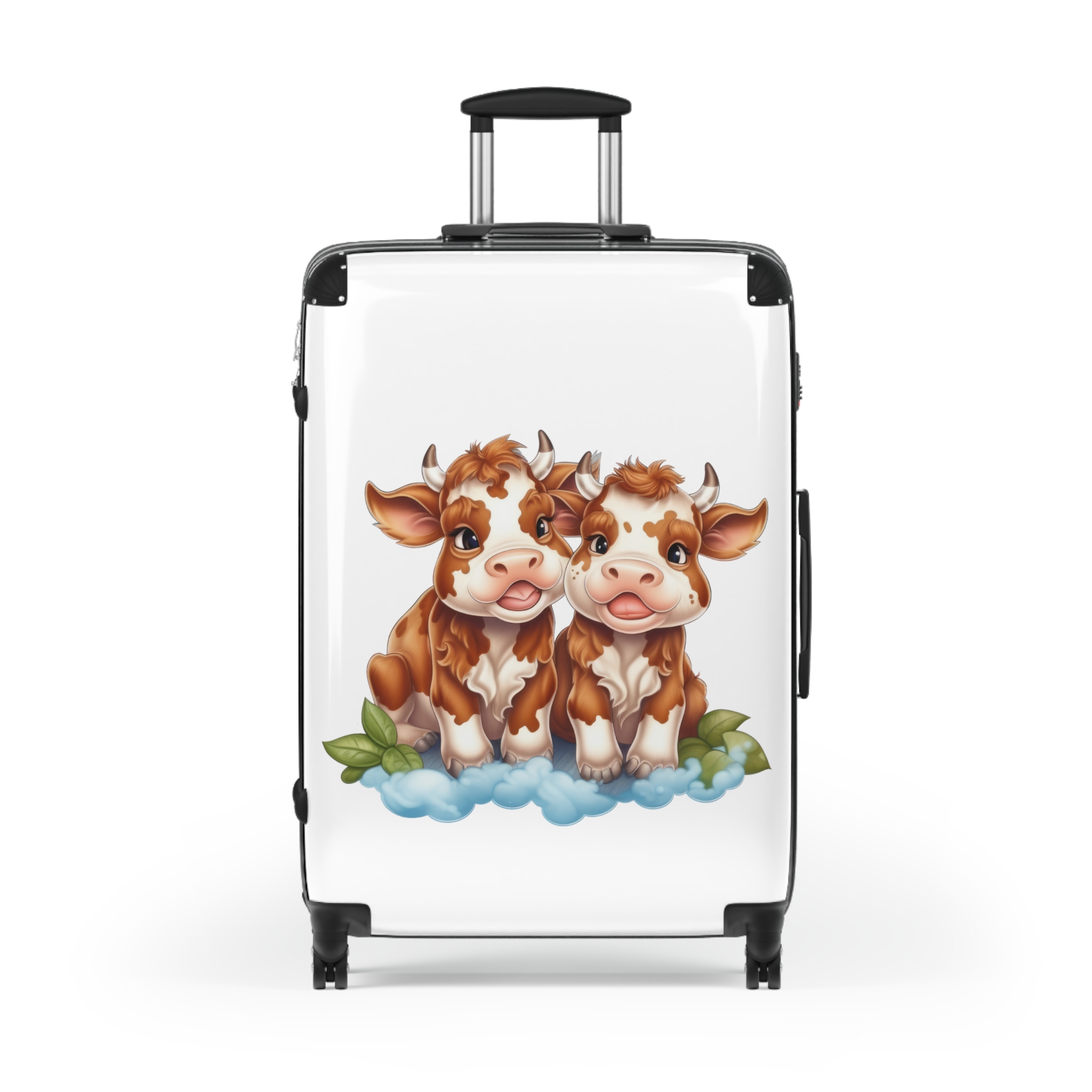 Highland Cow Suitcase | Cow Luggage - V Luggage.