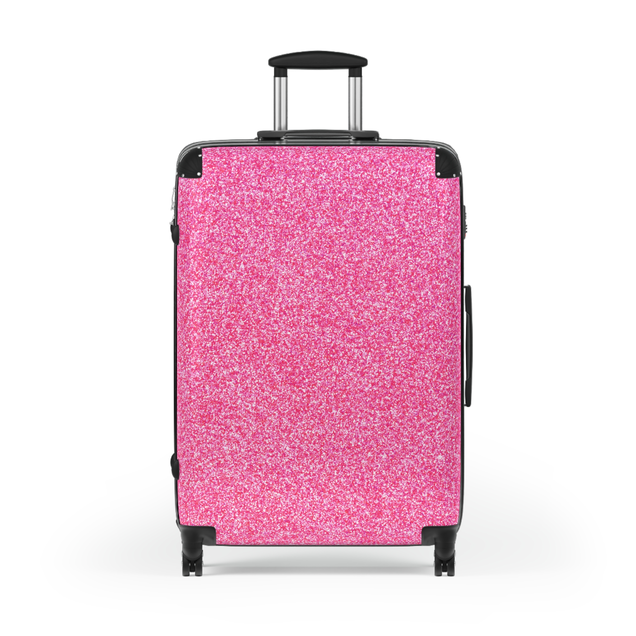 Pink Glitter Suitcase - Sparkling Luggage by V Luggage.