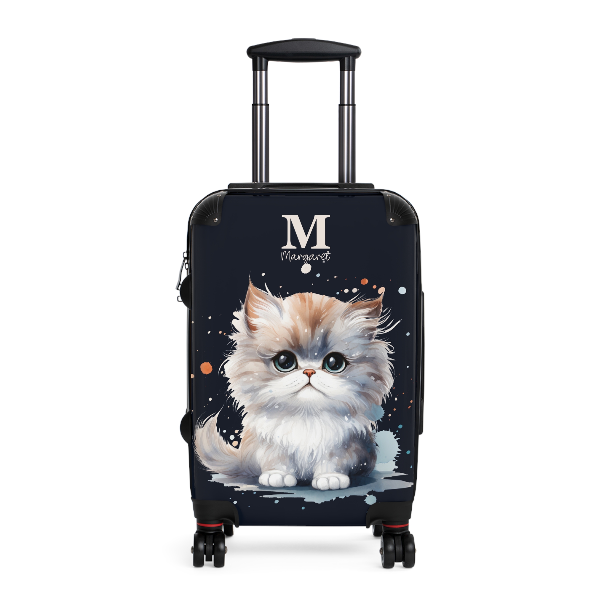 Custom Cat Suitcase | Personalized Feline Luggage V Luggage.