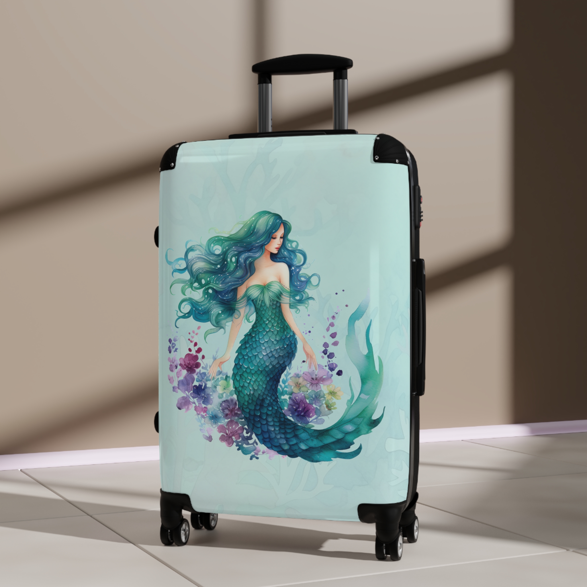 Mermaid Suitcase | Kids' Ocean Adventure Luggage-V Luggage.