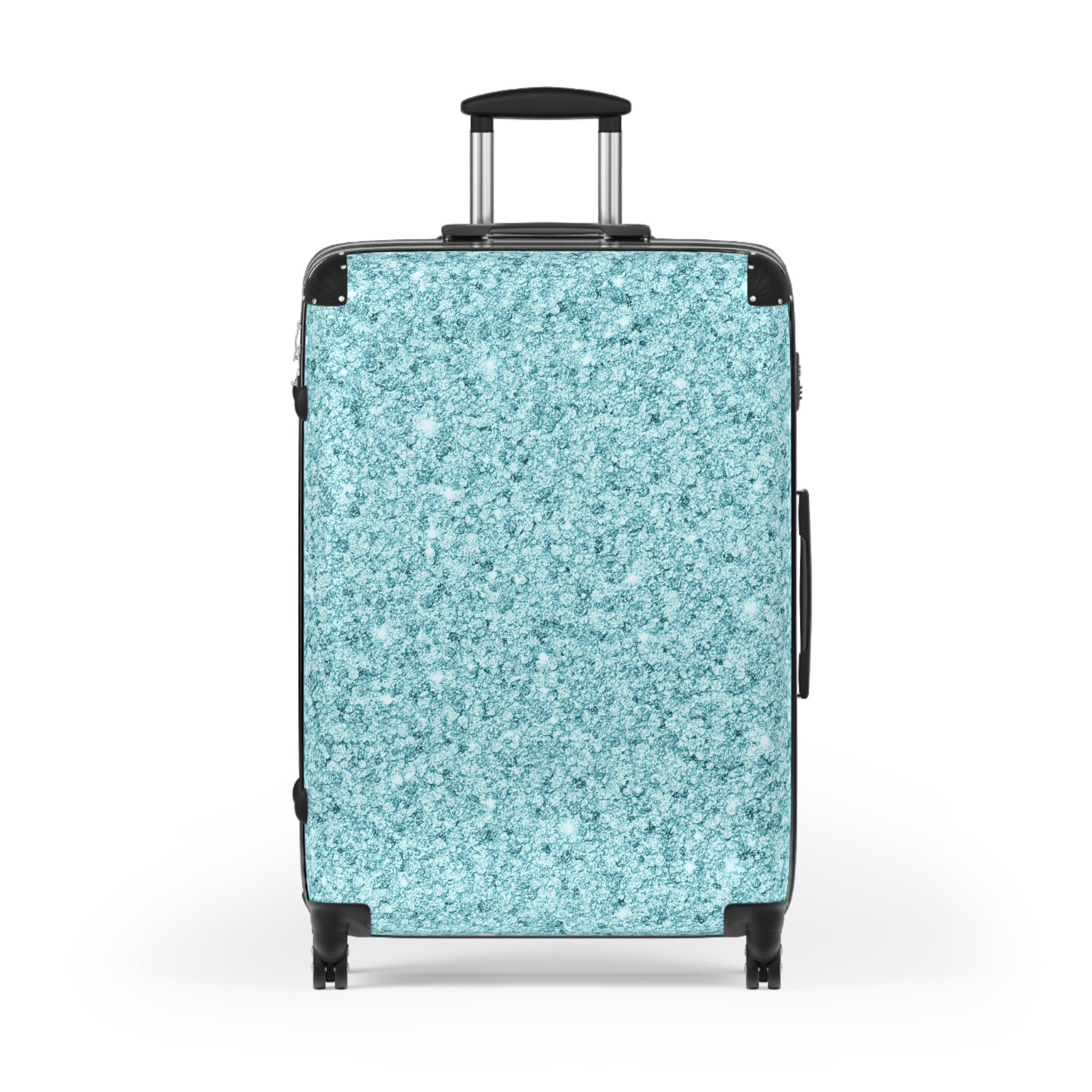 Blue Glitter Suitcase Sparkle in Style on Every Journey