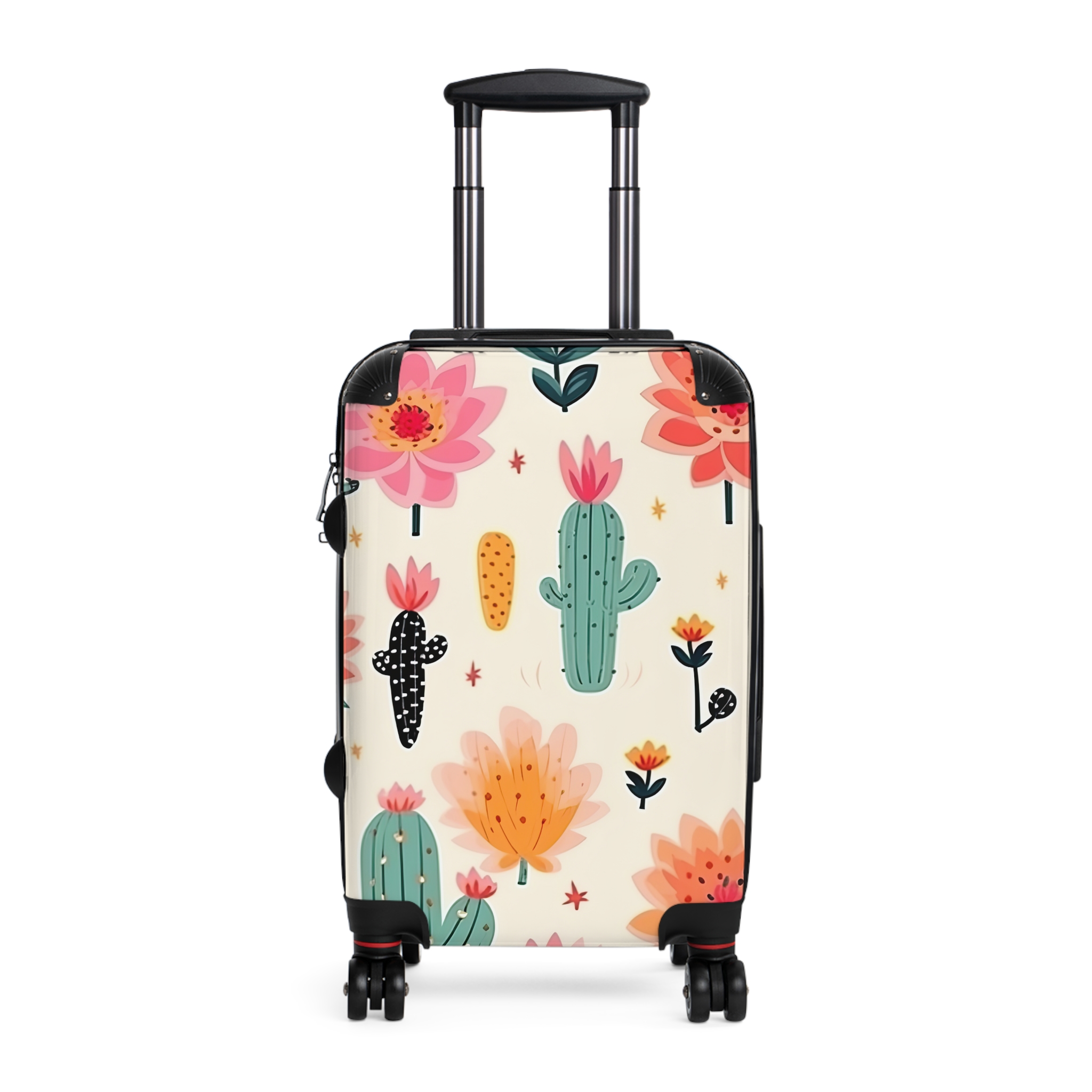 Cactus Floral Suitcase - Your Stylish Travel Companion