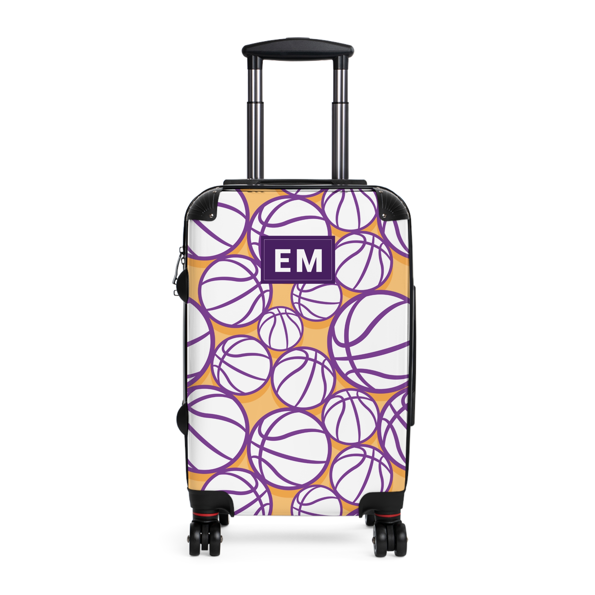 Hoops and Highways Custom Basketball Suitcase - V Luggage.